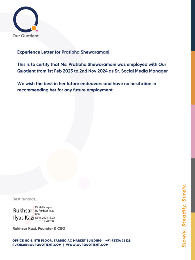 Exp Letter (2) | PDF