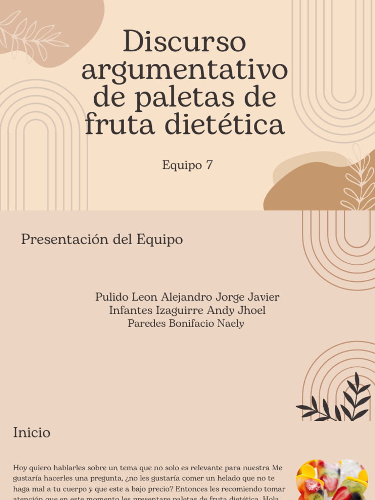 Discurso+argumentativo 20240927 201915 0000 | PDF | Fruta | Helado