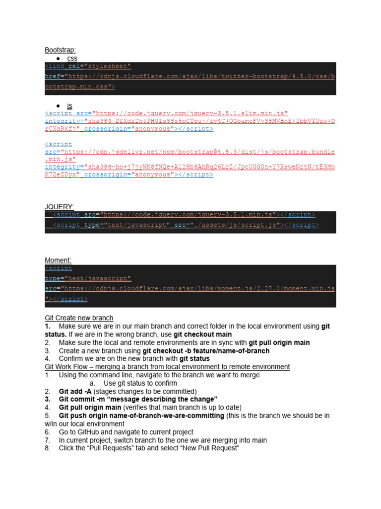 Git Flow, Command Line and Git Commands | PDF | Computer File | Computing Git Flow, Command Line and Git Commands | PDF | Computer File | Computing