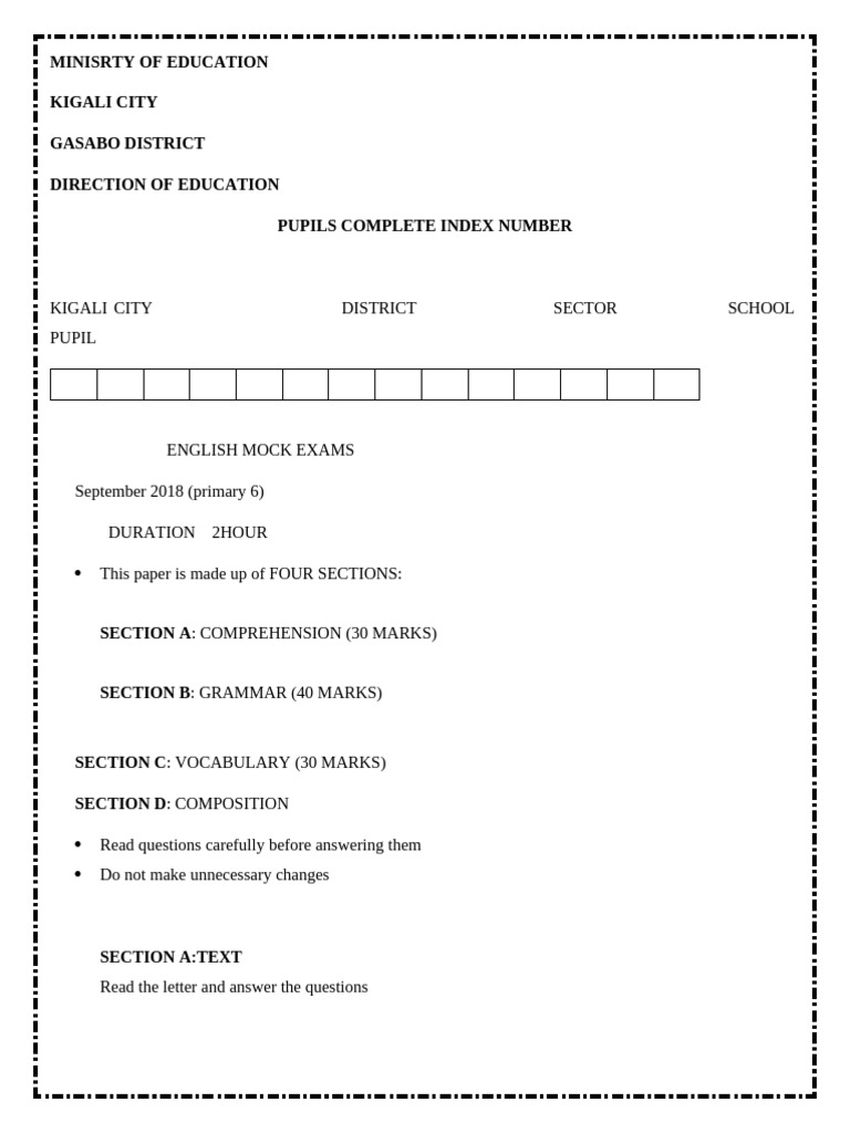 P6 Eng From Kcru Ii 2018 | PDF