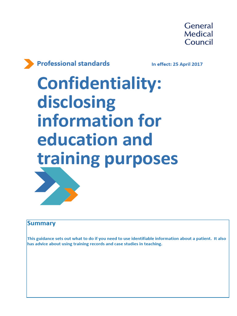 Patient Info Disclosure for Training | PDF | Informed Consent ...