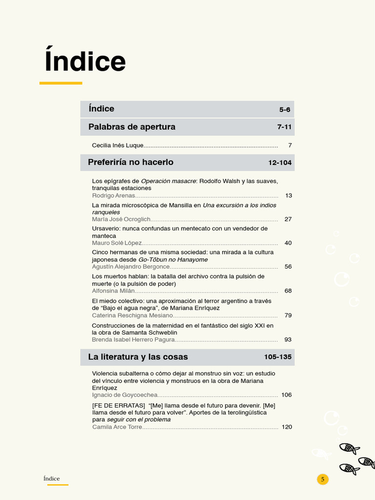 nota al margen índice | PDF