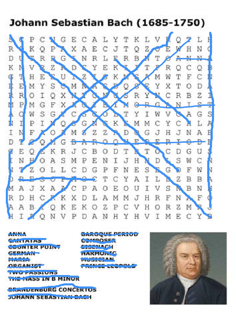 Bach Word Search | PDF
