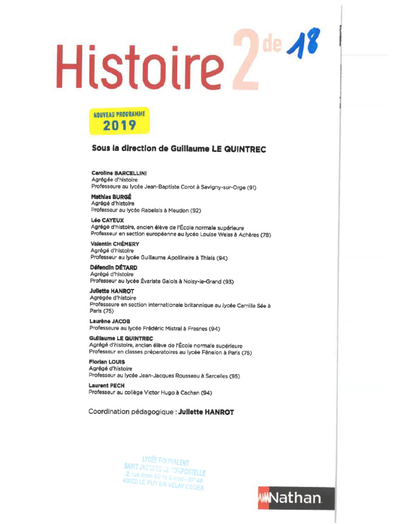 Histoire Seconde | PDF