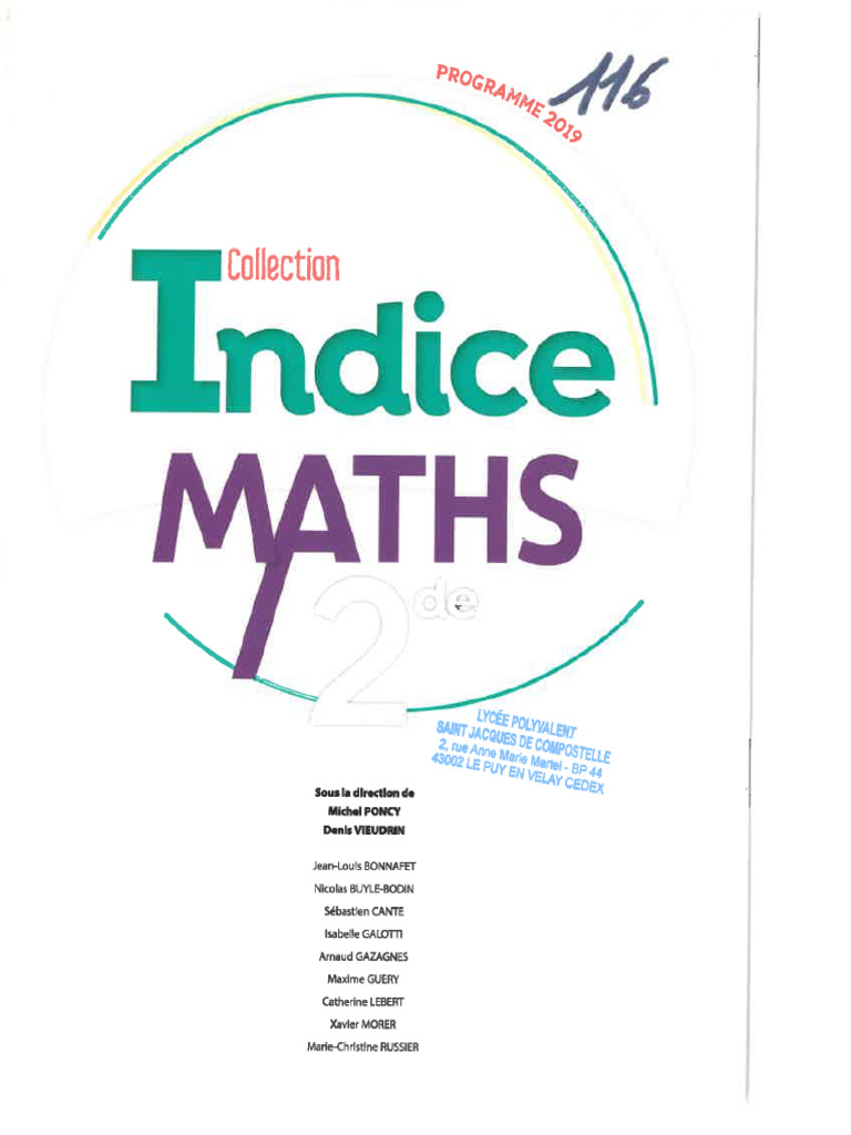 Mathématiques Seconde | PDF