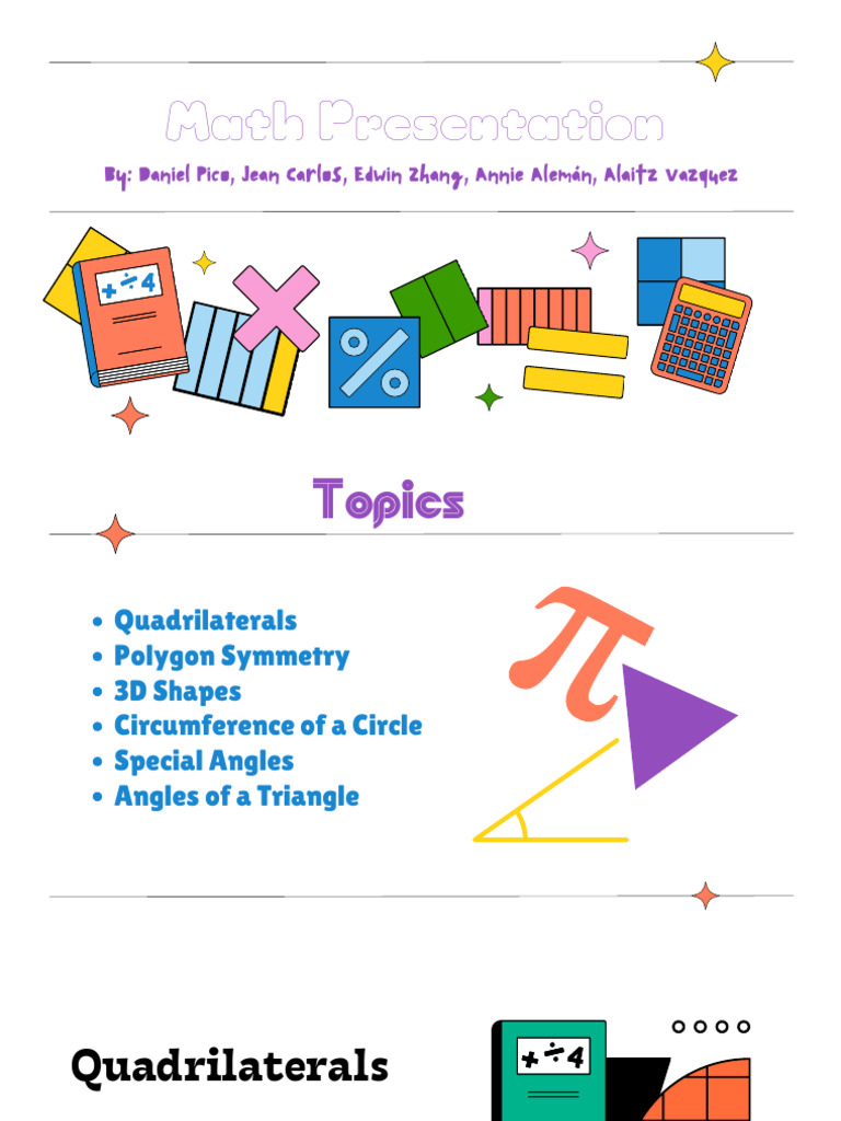 Math Presentation | PDF | Rectangle | Euclidean Geometry