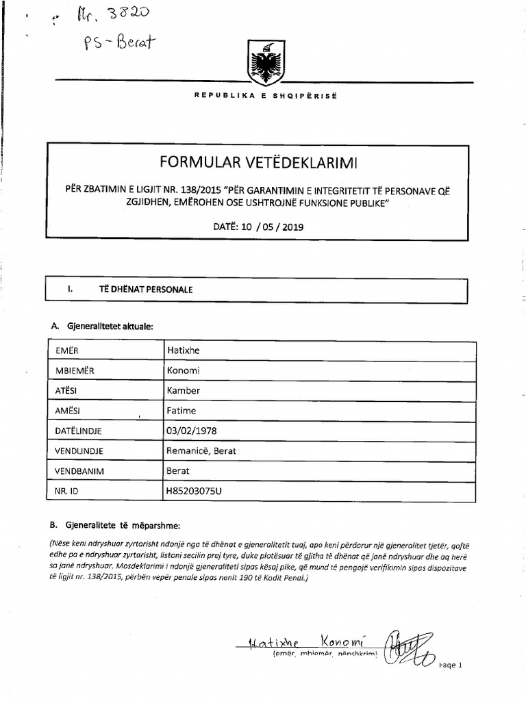 Ps 03 Berat Hatixhe Konomi | PDF