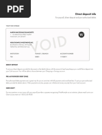 CIBC Void Cheque - Direct Deposit Form | PDF | Payments | Cheque