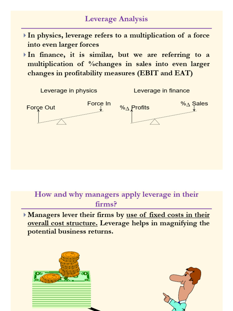 Operating Leverage | PDF | Leverage (Finance) | Corporations