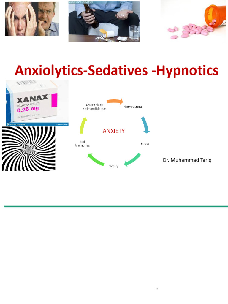 Anxiolytic and Sedative and Hypnotic Drugs Lecture#1,2,3 | PDF ...