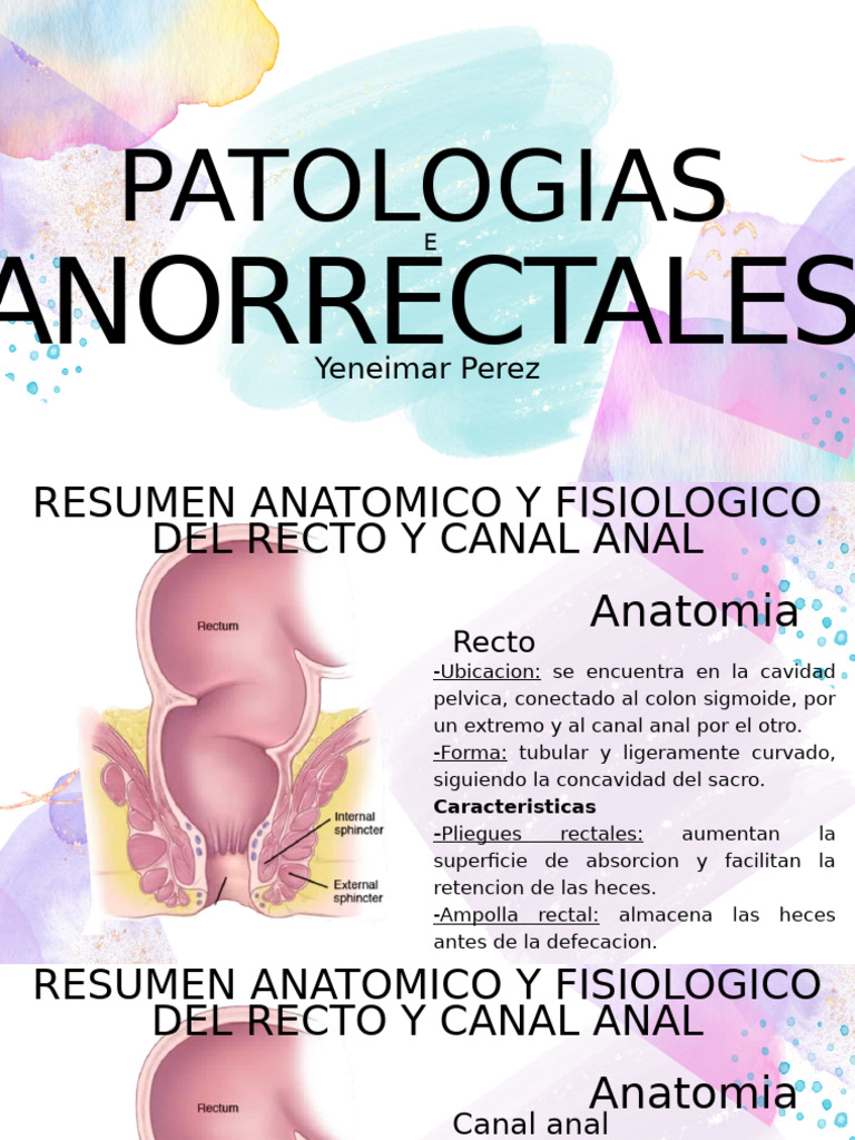 Patologías Anorrectales Yene | PDF | Recto | Gastroenterología