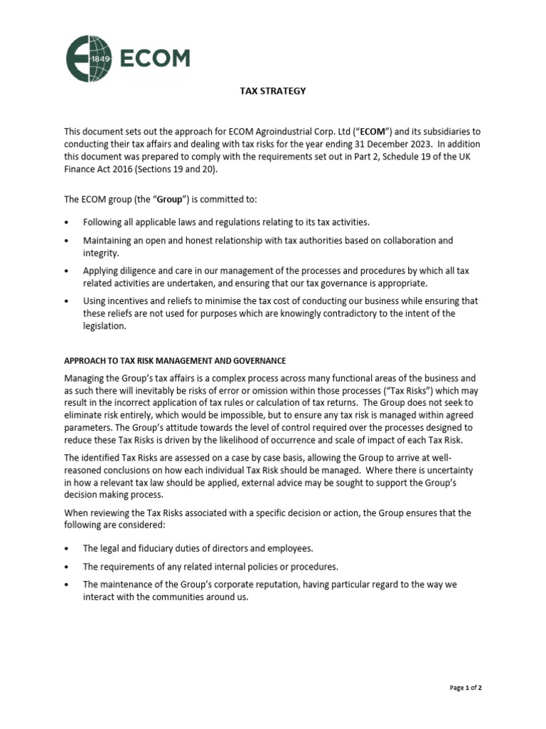 ecom-tax-strategy-2023 | PDF | Risk | Taxes