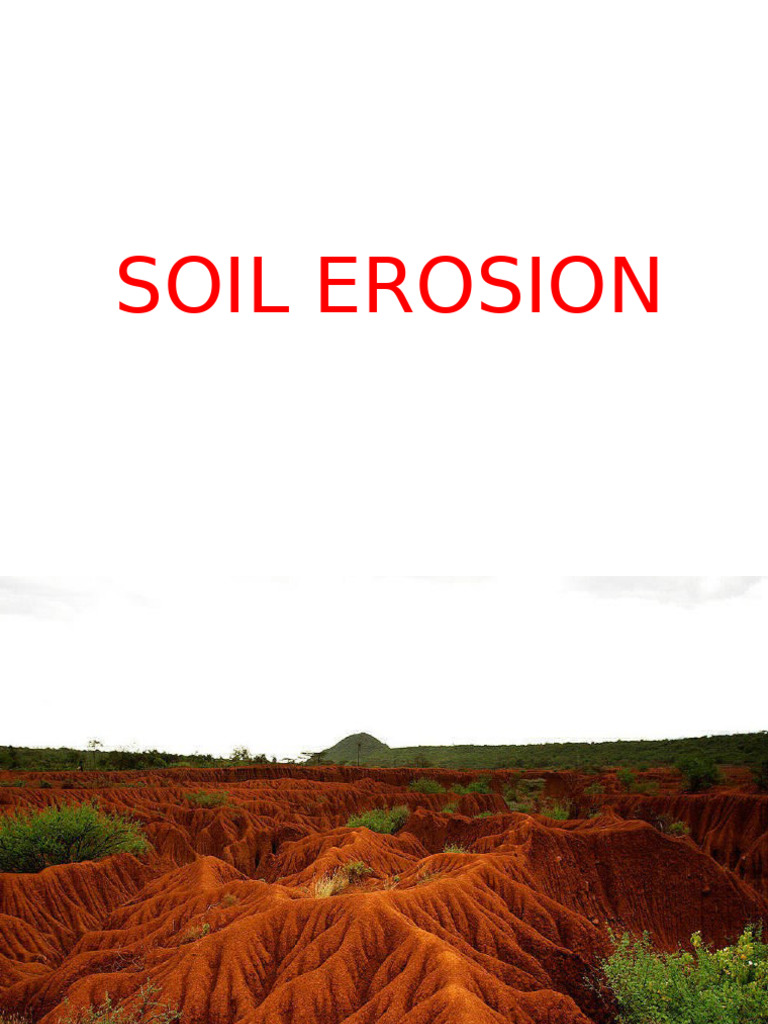 LECTURE 4 Soil Erosion | PDF | Erosion | Surface Runoff