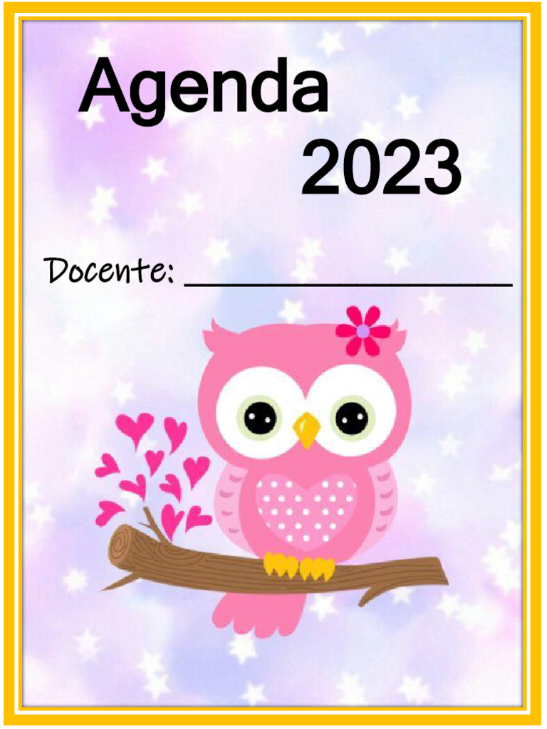Agenda Escolar 2023: Planificación y Datos | PDF