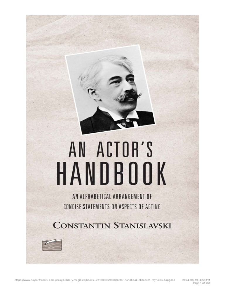 An Actors Handbook Compressed | PDF