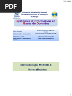 Méthodes MERISE: Cours et Exercices | PDF | Entité | Informatique