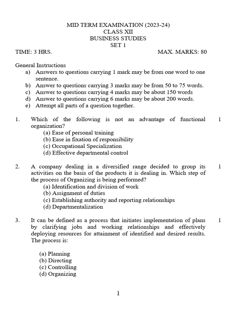 bst set1 | PDF | Incentive | Thought