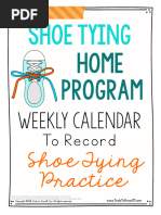 Shoe Tying Club Certificate Template | PDF | Learning