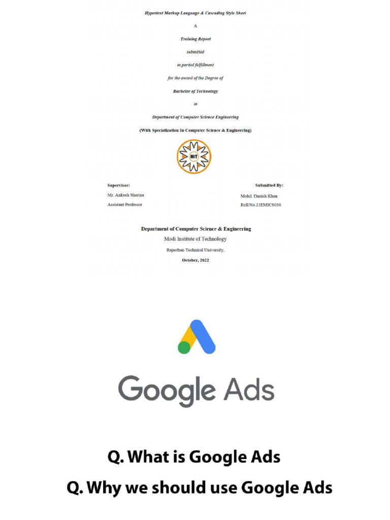 On Google Ads | PDF