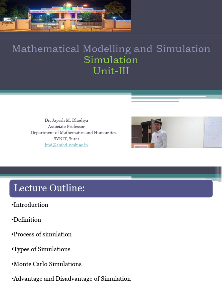 Introduction Final Unit-2.3 | PDF | Probability Distribution | Simulation