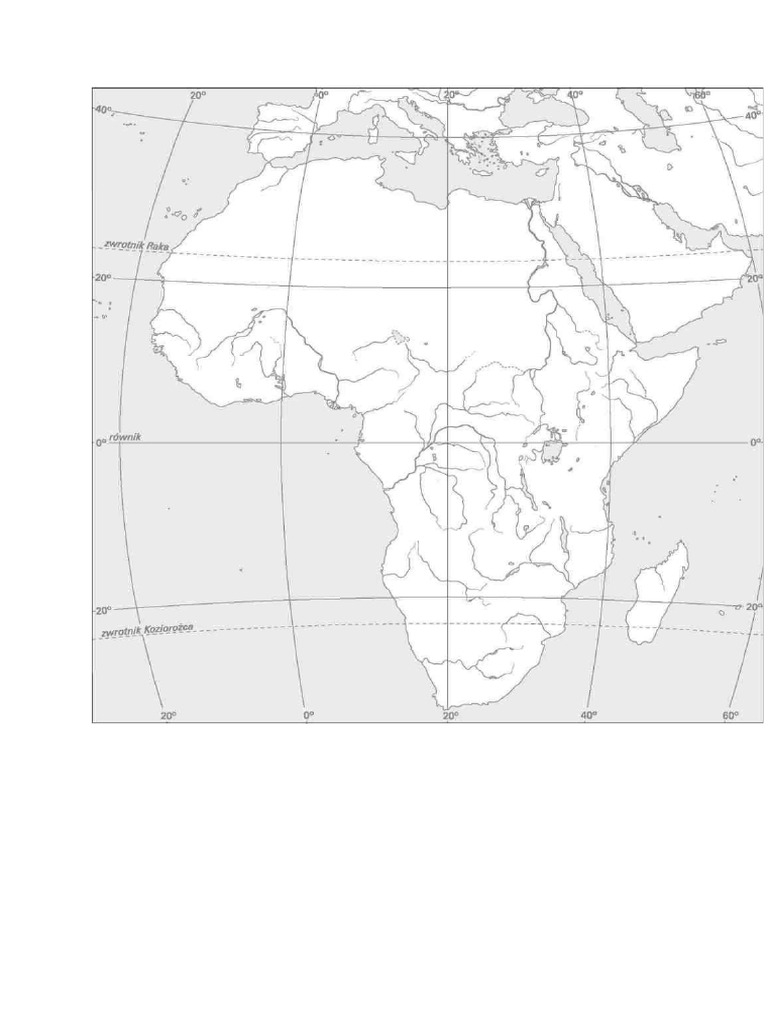 Mapa Ogólnogeograficzna Afryki | PDF