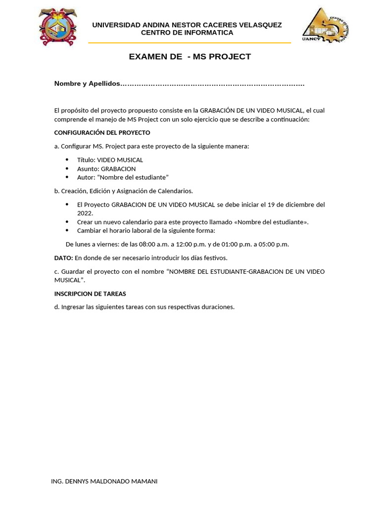 Examen de | PDF