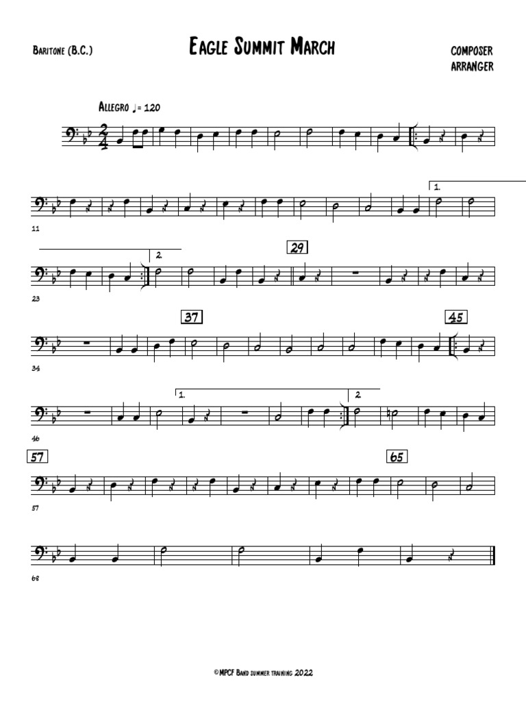 Eagle Summit March Baritone B.C. | PDF