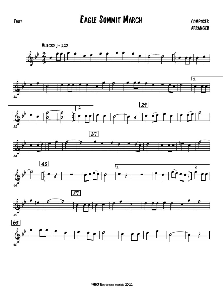Eagle Summit March Flute | PDF