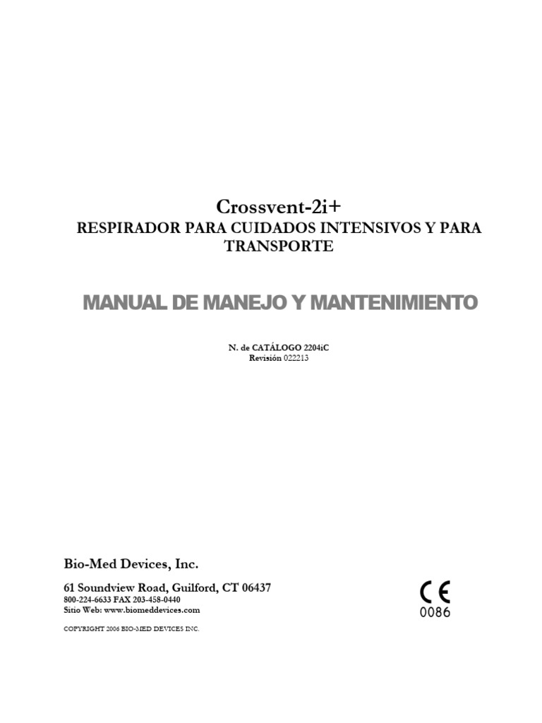 Ventilador Crossvent 2i | PDF | Almacenamiento de datos de la ...