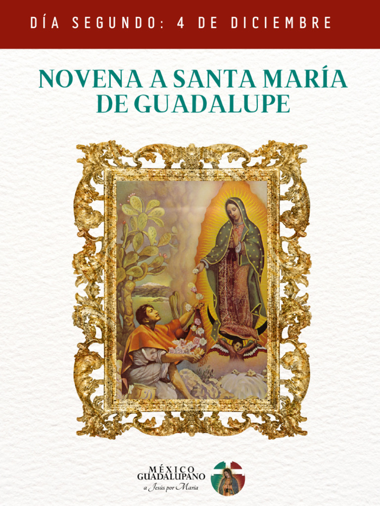 Novena 2 A Santa Marã - A de Guadalupe | PDF | Oración | Cristo (título)