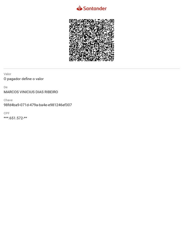 QR Code Santander | PDF