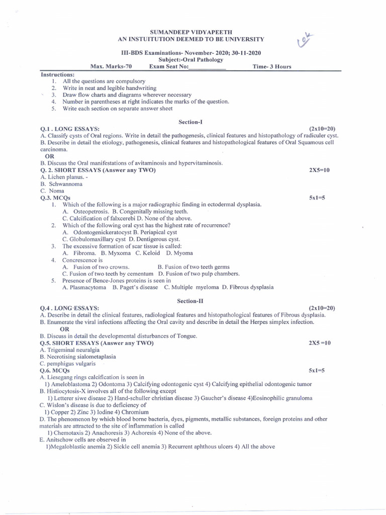 3RD BDS - 2020 | PDF