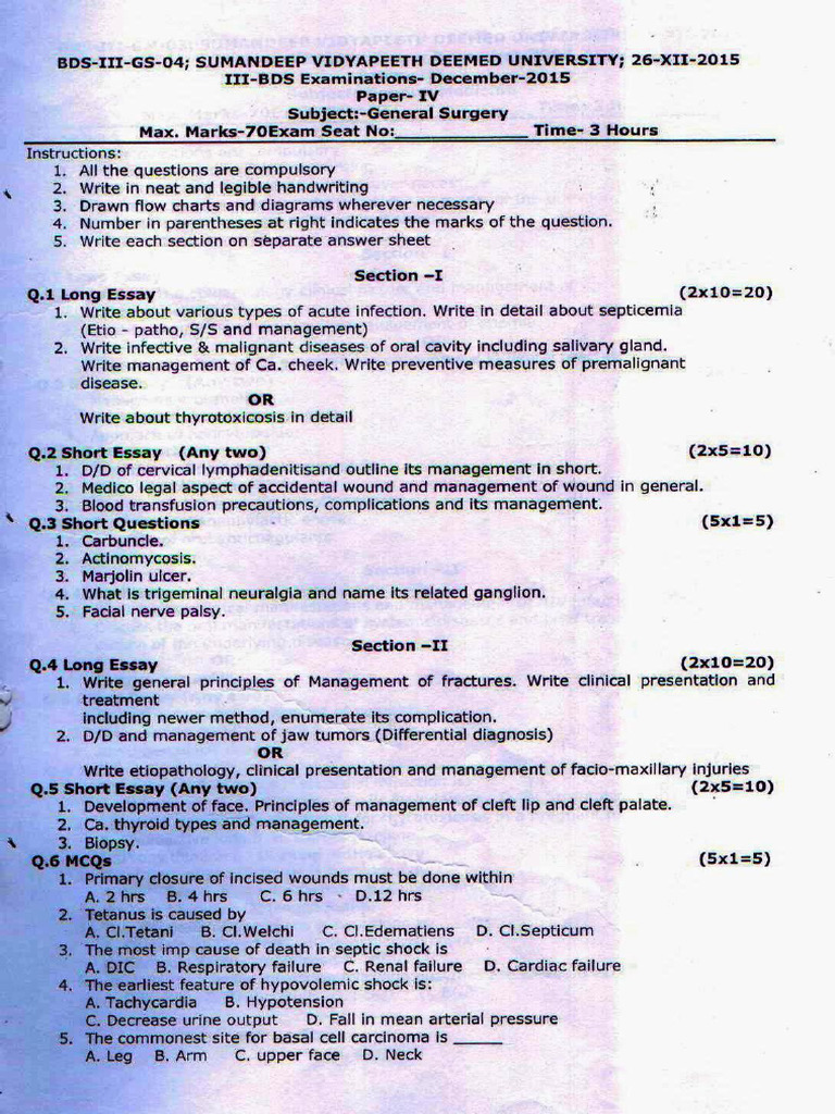 3RD BDS - 2015 | PDF