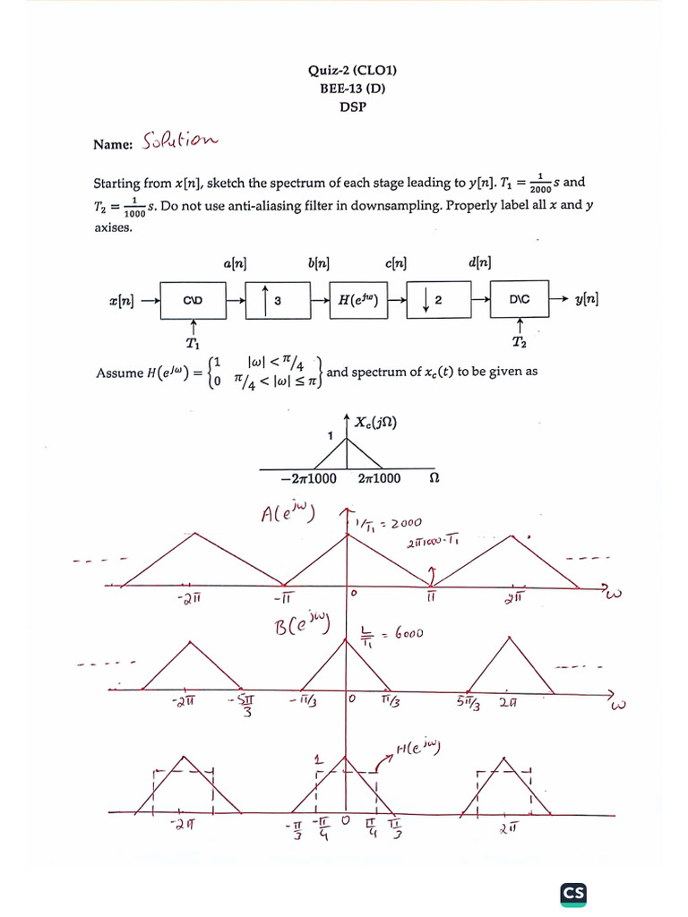 Quiz2 Solution | PDF