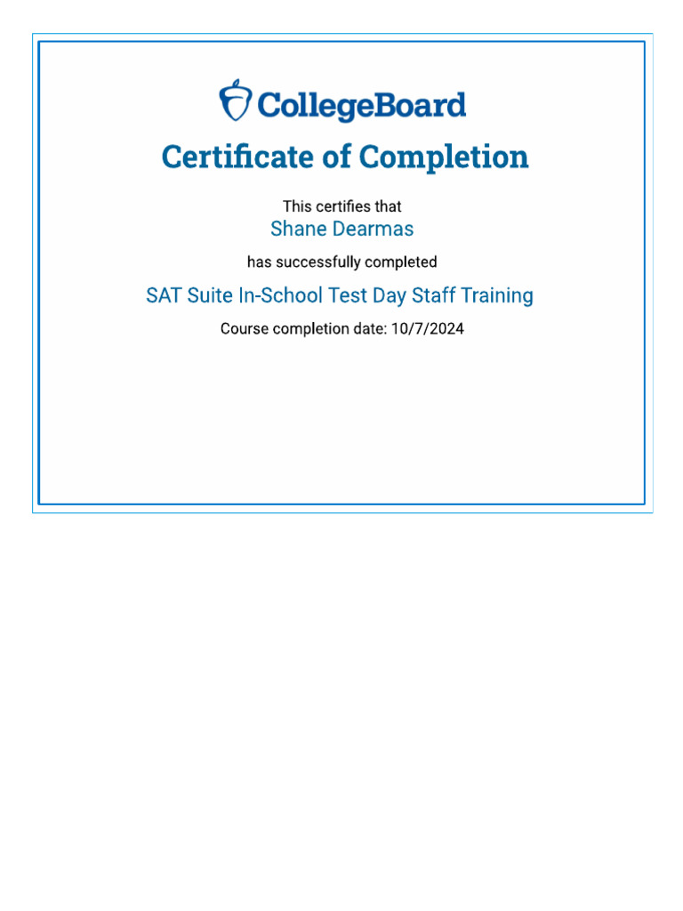 Sat Training Course | PDF