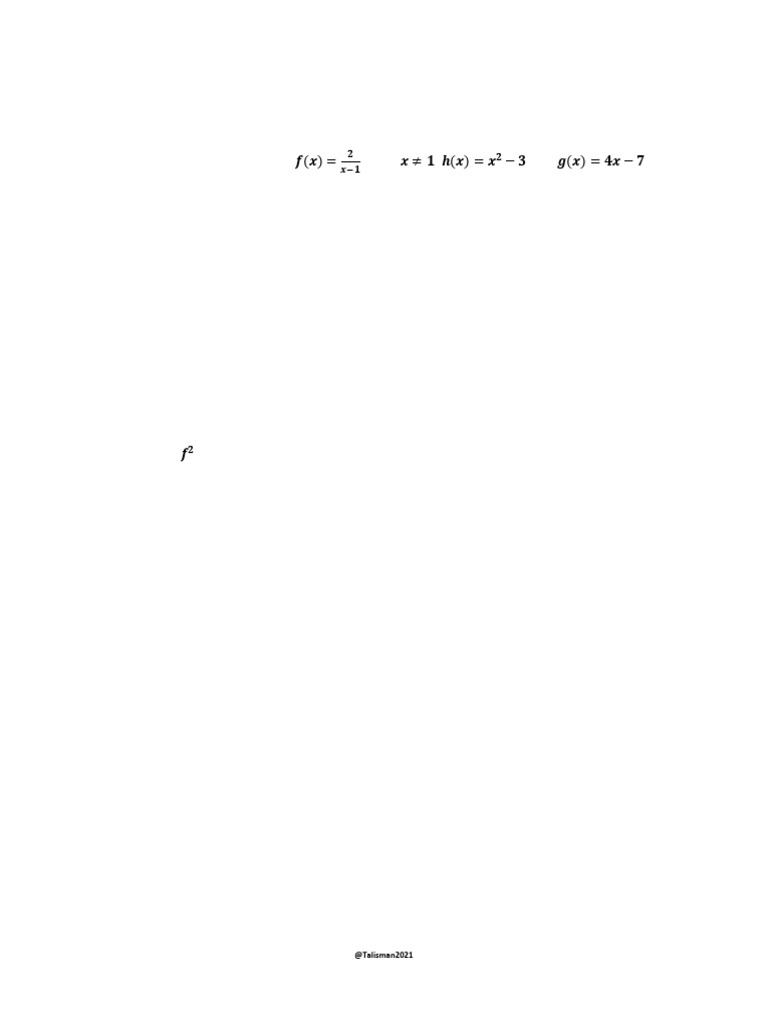 Additional Mathematics Practice Test | PDF
