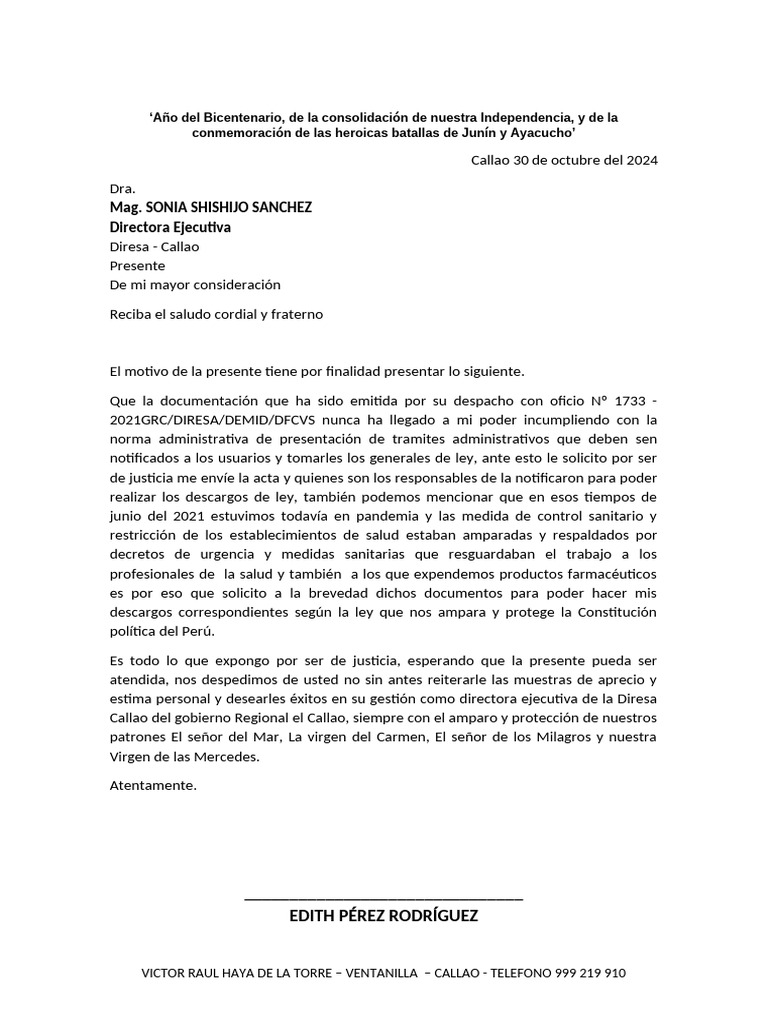 CARTA Diresa | PDF