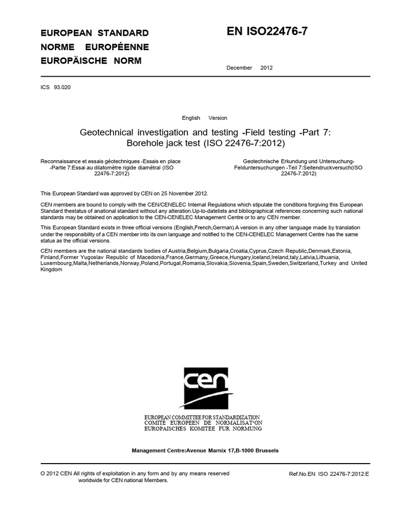 EN ISO 22476-7-2012 | PDF | Calibration | International Organization ...