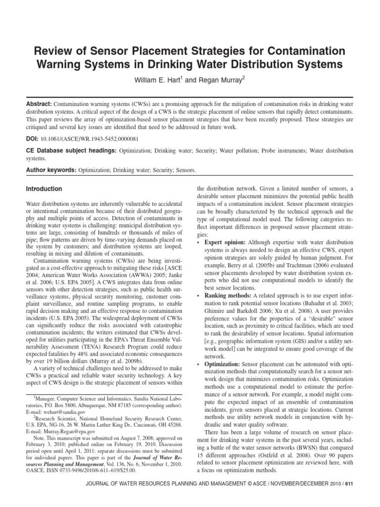 Hart 2010 | PDF | Mathematical Optimization | Water Quality