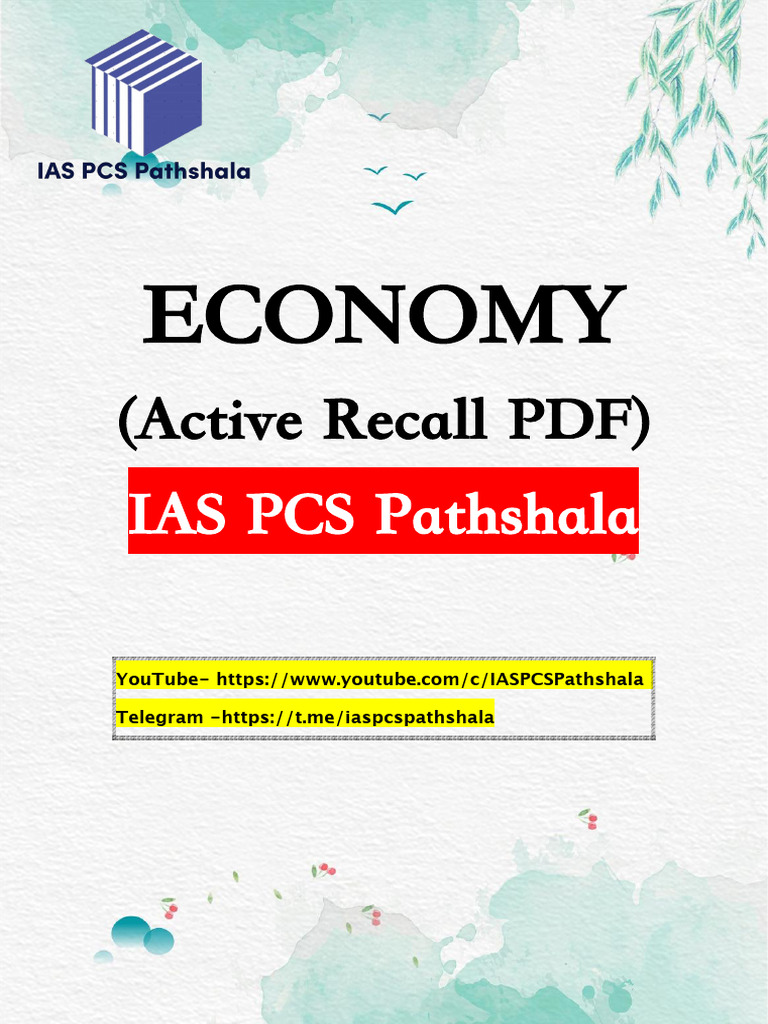 Economy - Active Recall PDF | PDF | Economies