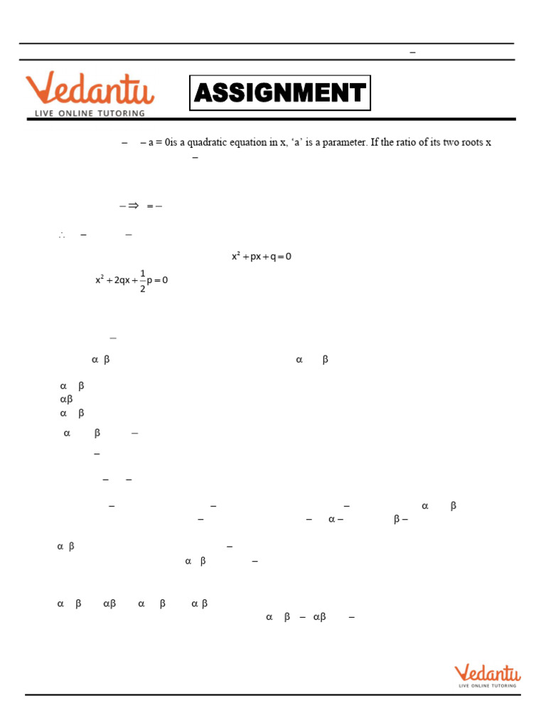 PRMO THEORY of EQUATION Assignment Solution | PDF | Quadratic Equation | Equations