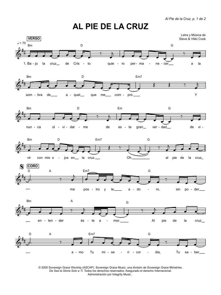 Al Pie de la Cruz - Steve & Vikki Cook | PDF