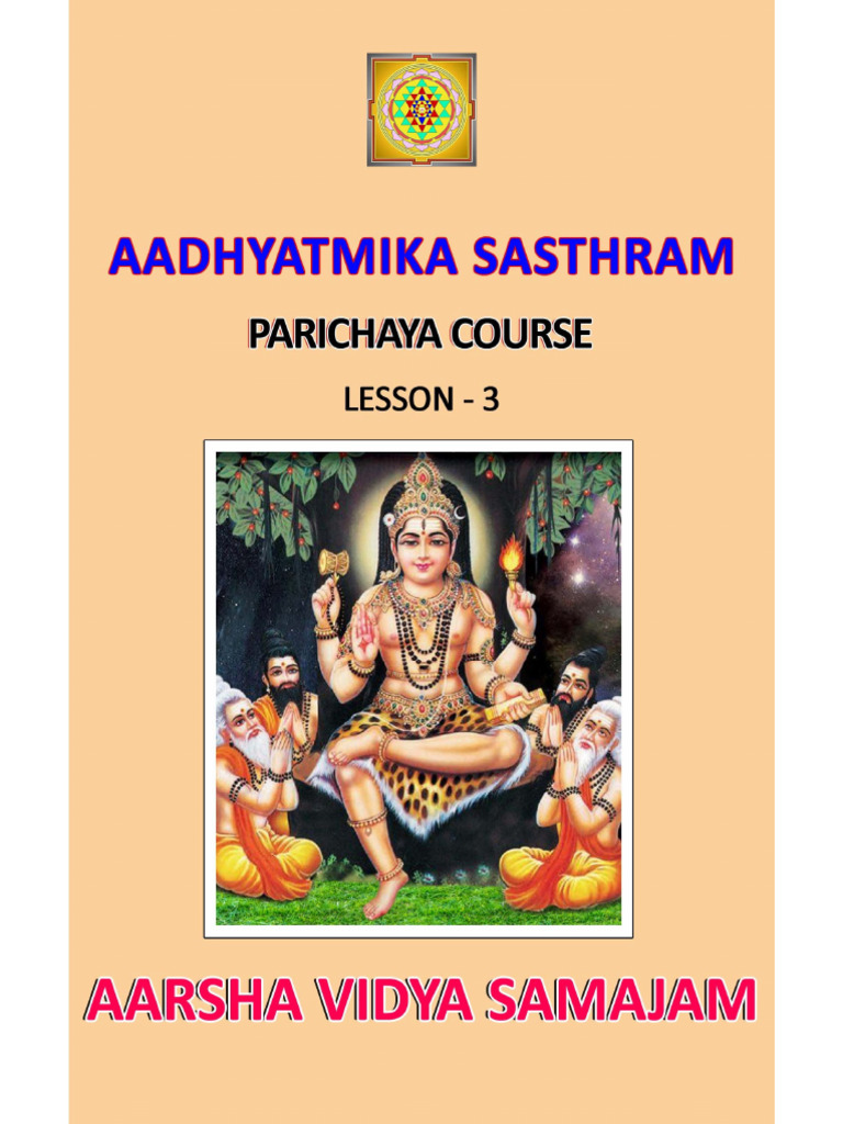 EN - Lesson 3 - 9nov2020 - Sanathana Dharma Parichaya | PDF | Shiva | Vedas