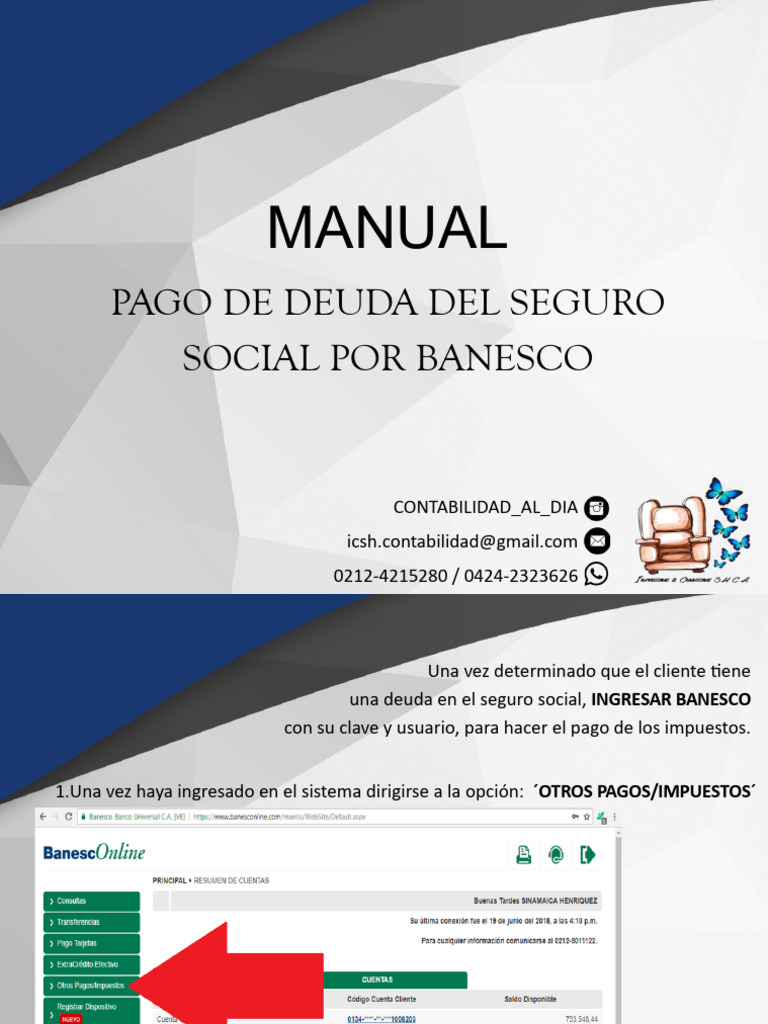 Manual Pago de Ivss Por Banesco | PDF | Informática