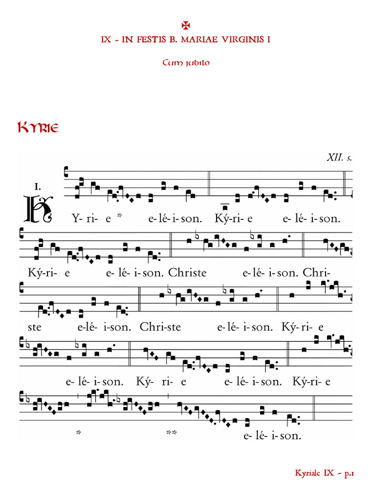 Kyriale 09 | PDF