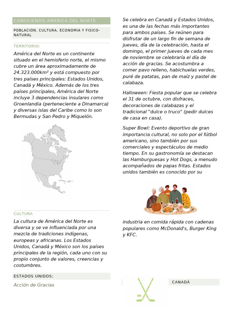 Conociendo America Del Norte | PDF | América del Norte | México