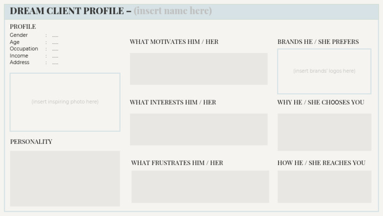 U3 03 Dream Client Template | PDF