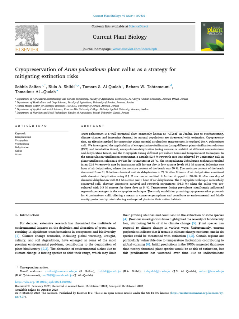 Cryopreservation-of-Arum-palaestinum-plant-callus-as-a-str_2024_Current ...