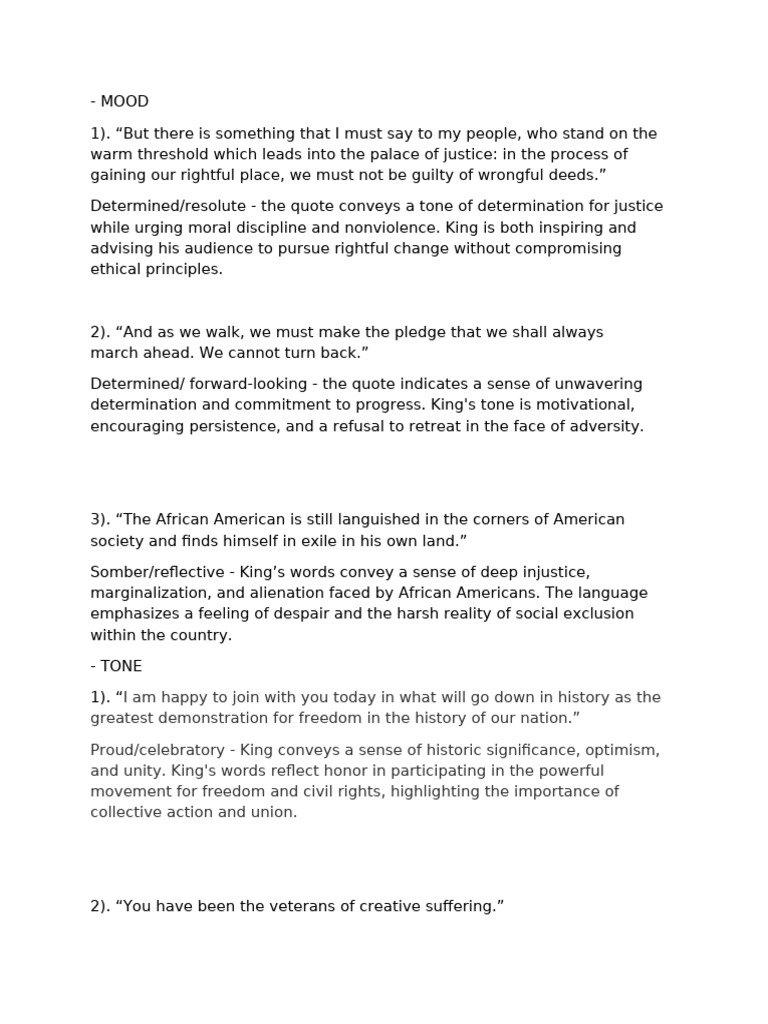 MLK Analysis | PDF | Justice | Crime & Violence