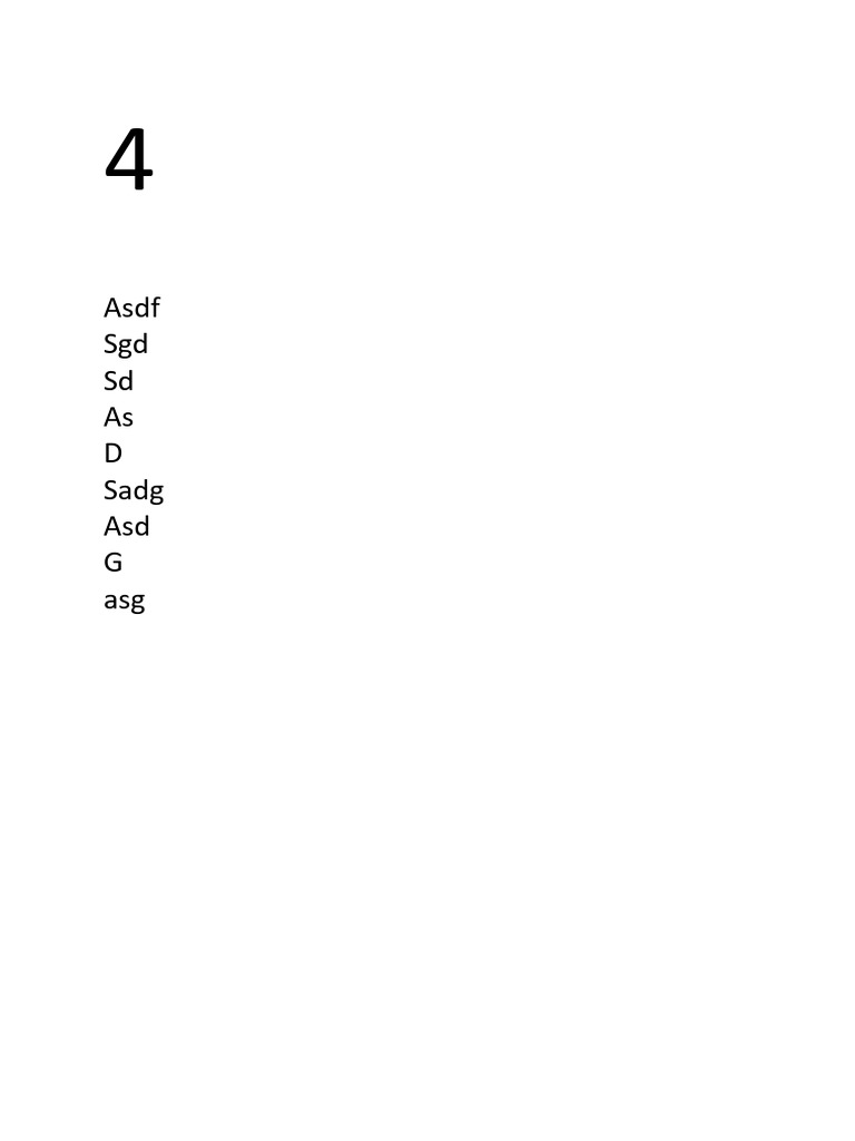 Asdf SGD SD As D Sadg Asd G Asg | PDF